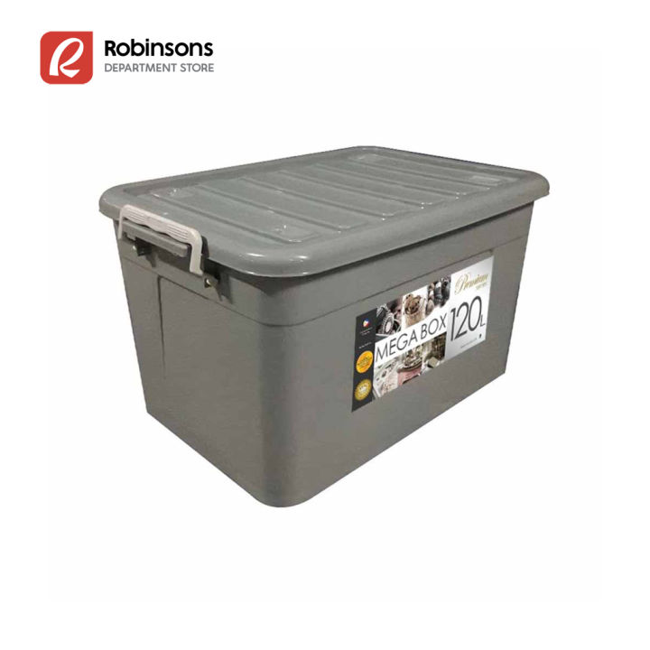 Megabox Storage Box (Medium Gray) - 120L | Lazada PH