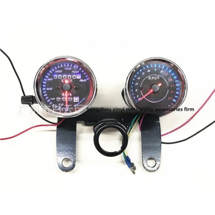 Universal Motorcycle Vintage Modification Instrumentation LCD Odometer ...