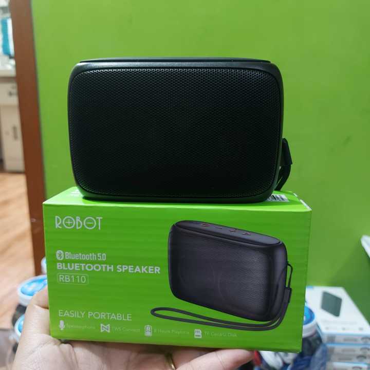 New⚡ Speaker Bluetooth ROBOT RB110 Easily Portable Bluetooth 5.0 | Lazada Indonesia