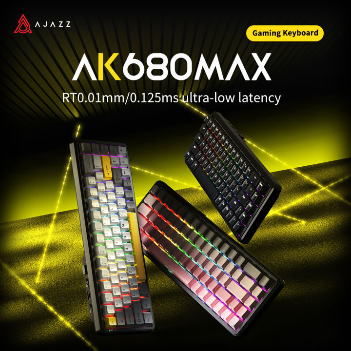 AJAZZAK680 MAX Wireless Magnetic Axis Keyboard - 3-Mode Mechanical ...