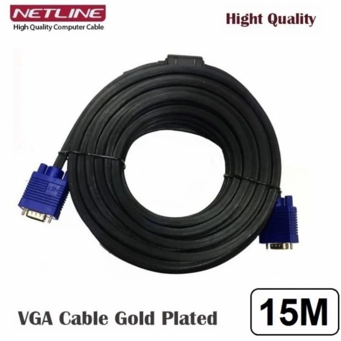 NETLINE KABEL VGA 15 METER MALE TO FEMALE | Lazada Indonesia