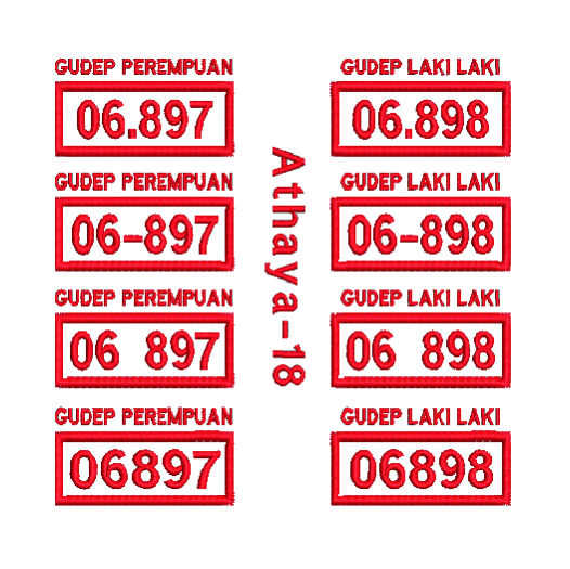 CETAK NOMOR GUDEP dan KWARCAB SESUAI PESANAN | Lazada Indonesia
