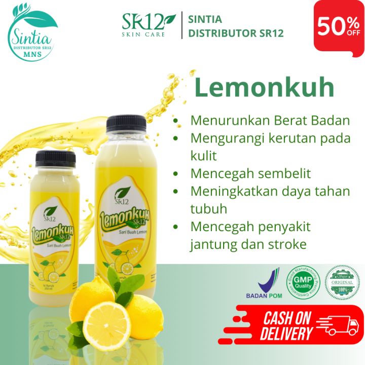 SR12 Lemonkuh Vitamin C Minuman Sari Lemon Asli Untuk Diet dan Daya ...