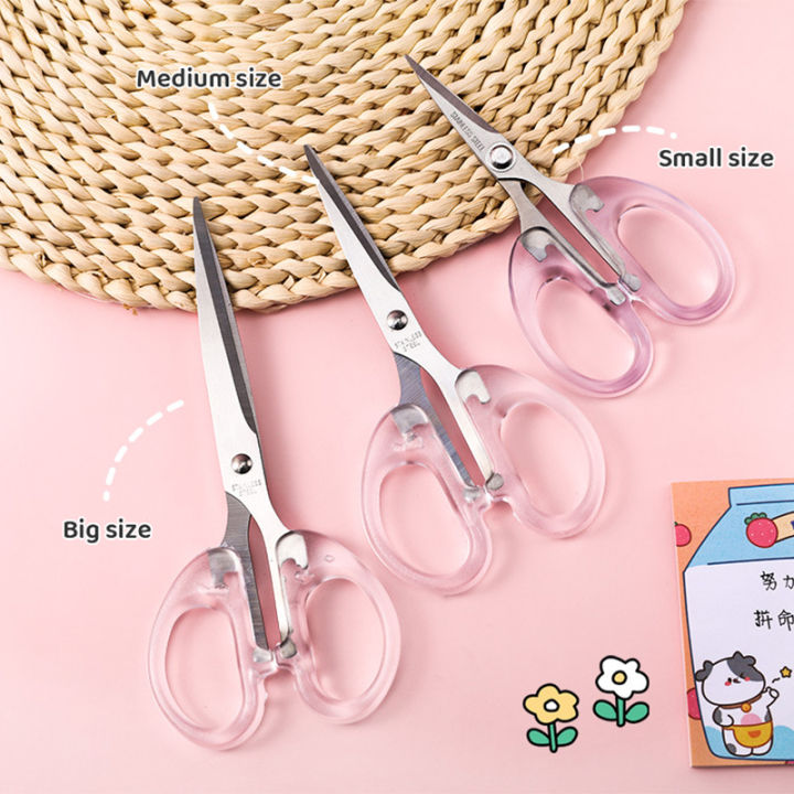 Stainless Steel Small Scissors paper cutter Transparent Handmade ...