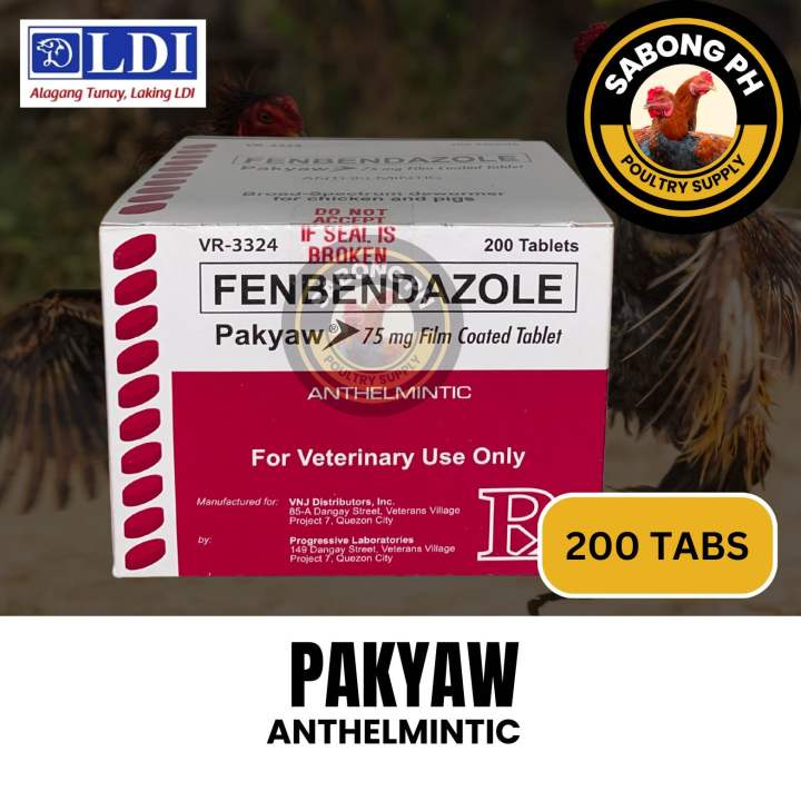 Pakyaw Fenbendazole 200 Tablets Per Box for chicken | Lazada PH
