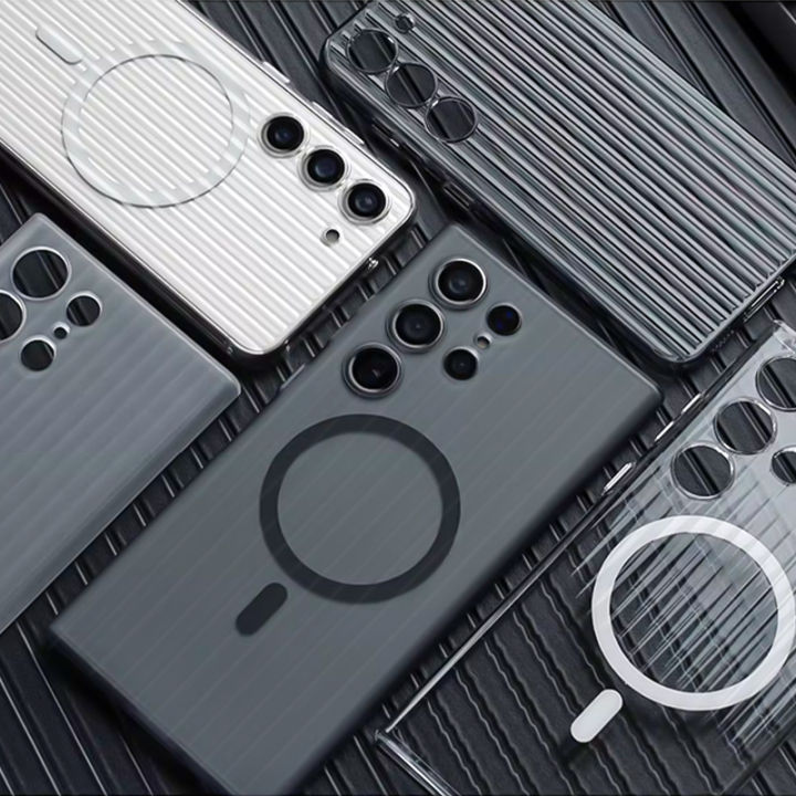 Sanptoch For Magsafe Glacier Clear Phone Case For Samsung Galaxy S24 ...