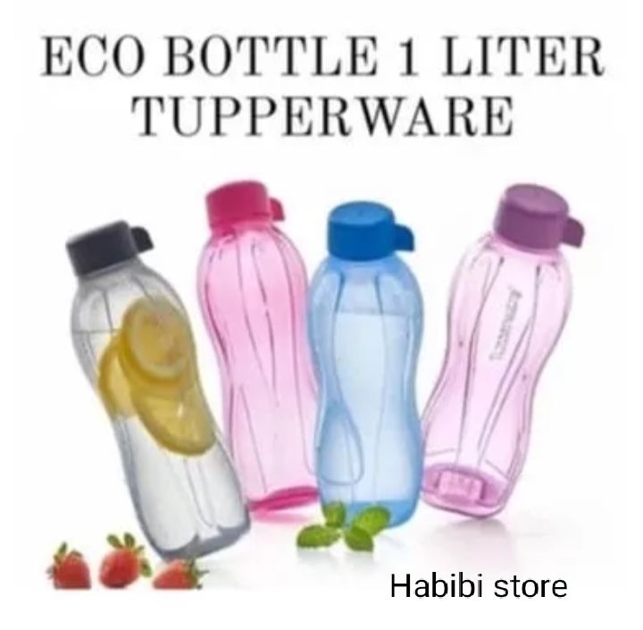 Botol Minum Plastik ukuran 1 liter / Botol plastik tebal / Tupperware 1 ...