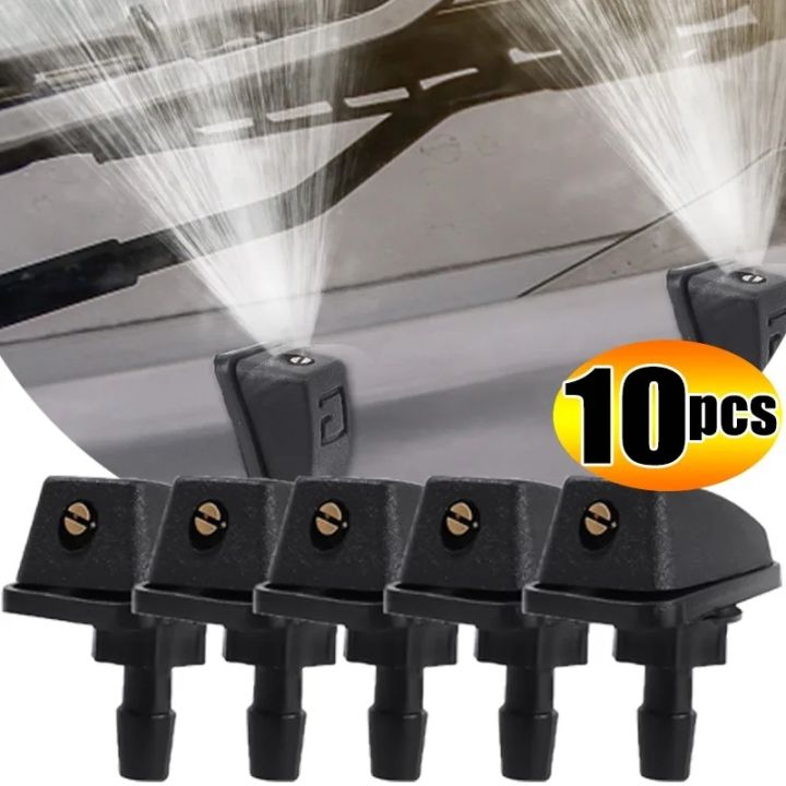 10Pcs Car Wiper Nozzle Front Windshield 360° Adjustable Wiper Spray ...