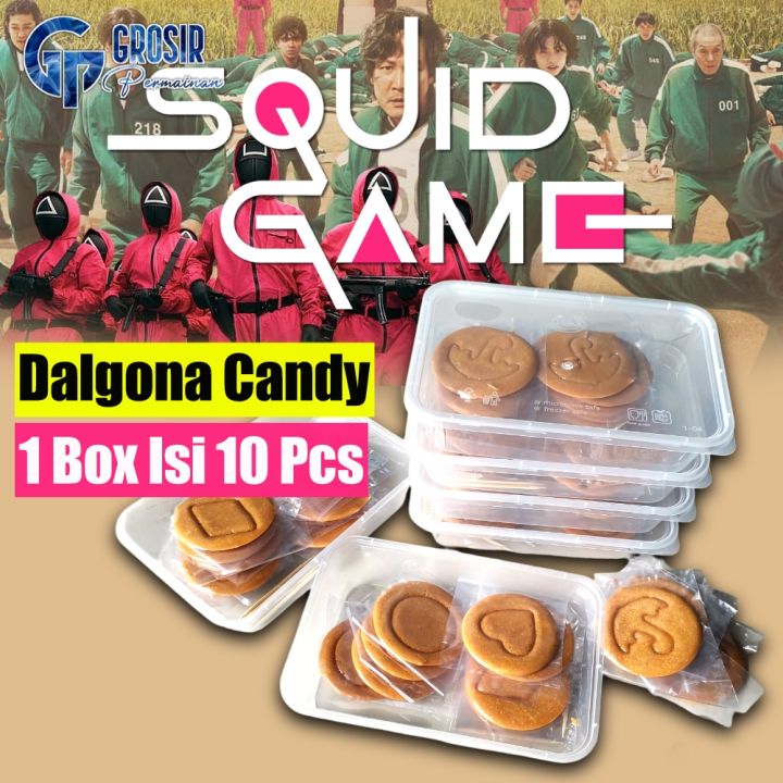 ready permen dalgona candy squid game 1 box isi 10 pcs | Lazada Indonesia