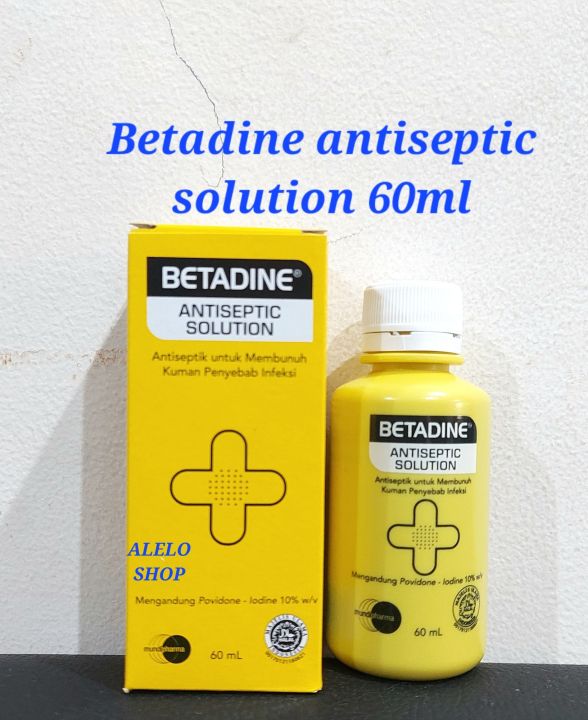 Betadine antiseptic solution 60 ml obat luka betadin cair antiseptik | Lazada Indonesia