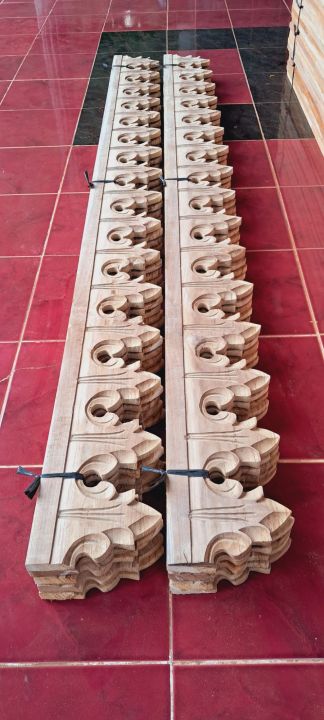 lisplang motif cemara atap rumah joglo kayu jati 2 meteran | Lazada ...