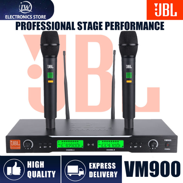 JBL VM900 wireless microphone for videoke 200 Adjustable Frequency ...