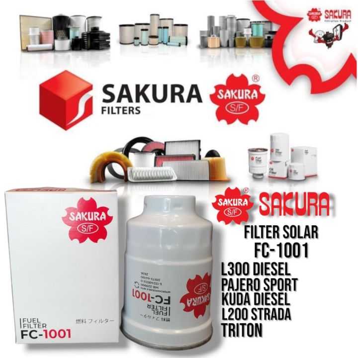 Fuel Filter Solar L300 Diesel, Pajero Sport, Kuda Diesel, L200 Strada ...