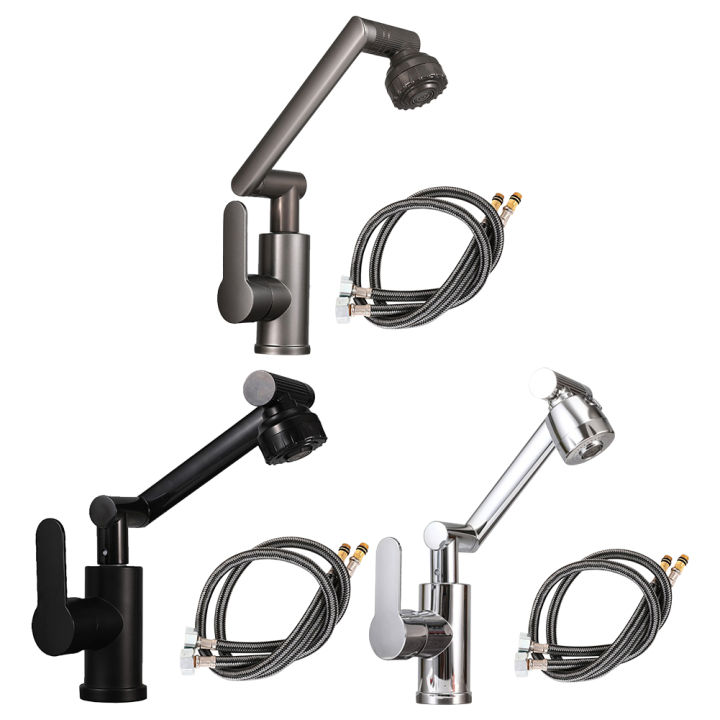 Sikiwind 1080 Degree Swivel Faucet Rotating Faucet 2 Modes Robotic Arm ...