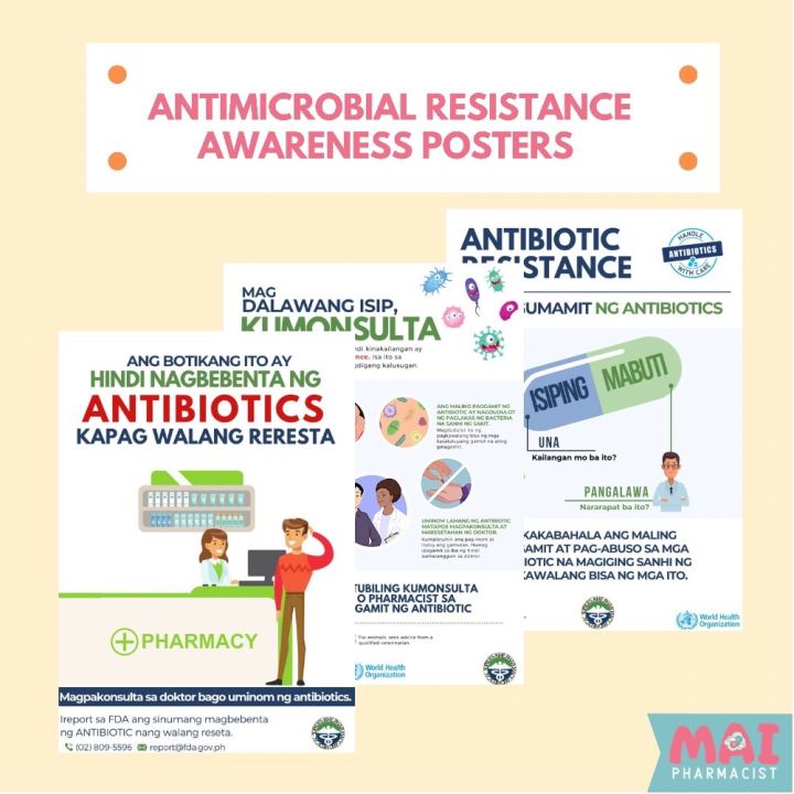 Antimicrobial Resistance Awareness Tagalog POSTERS | Lazada PH