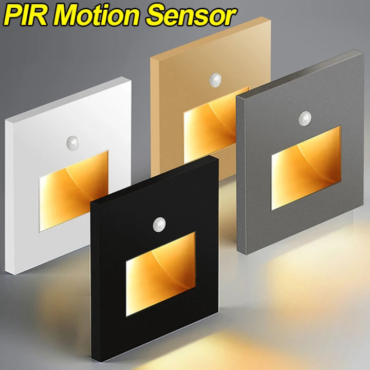 PIR Motion Motion Sensor Stair Light LED Smart Wall Lamp Infrared Human ...