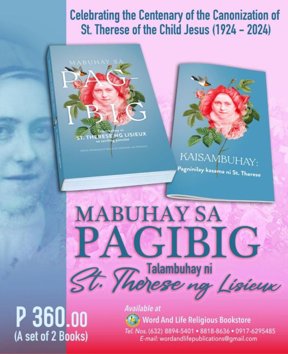 BOOKS SET - MABUHAY SA PAG-IBIG - TALAMBUHAY NI ST. THERESE NG LISIEUX ...