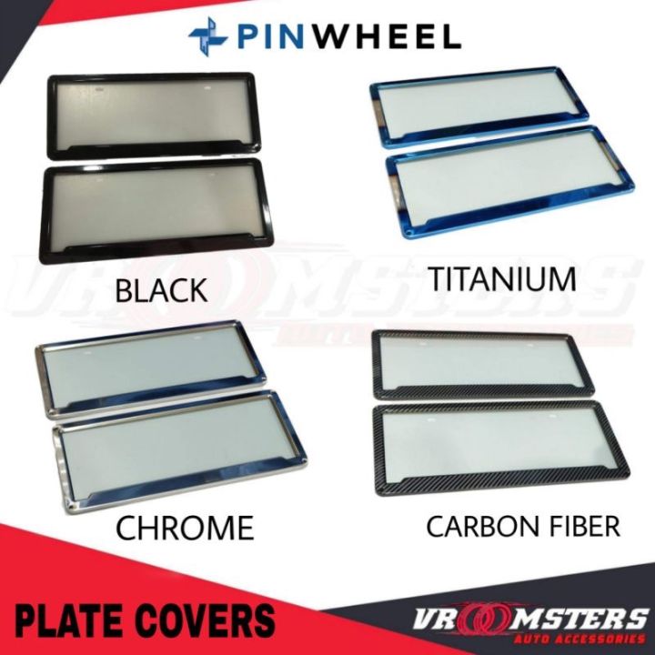 2 Pieces License Plate Protective Housing w/ Acrylic Cover (Plate ...