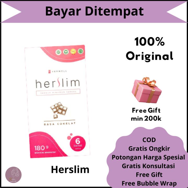 HERSLIM BOX SUSU COKLAT MINUMAN PENGGANTI MAKANAN BUAT PERUT KENYANG ...