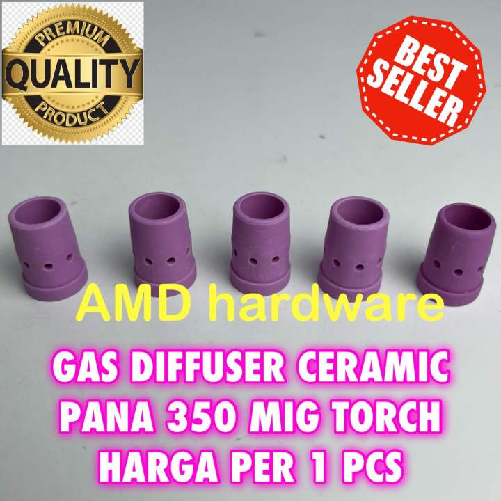 GAS DIFFUSER P350 CERAMIC PANA 350 A Keramik Pink Nozzle Torch Mig Tang ...
