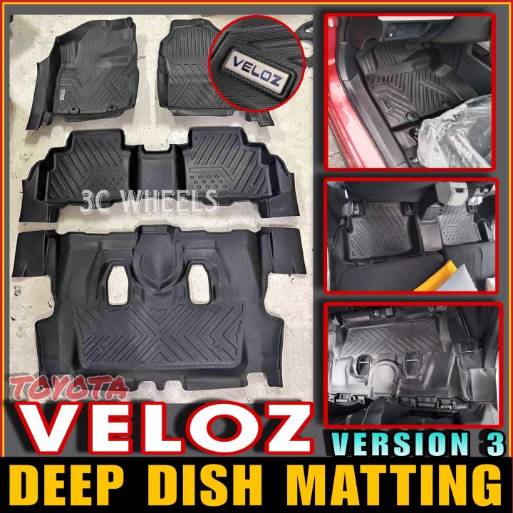 TOYOTA VELOZ 2022-2023 DEEP DISH MATTING (version 3) | Lazada PH