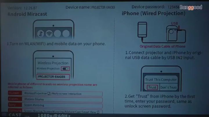 READY STOCK Monoz Projector Y8 Pro Portable Smart Mini 6000 Lumens 4K ...