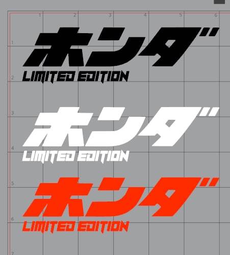 Honda Japan Limited Edition Non Faded Cut Out Stickers | Lazada PH