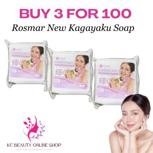 3For100 Rosmar Kagayaku Bleaching Soap Vanilla New Packaging | Lazada PH