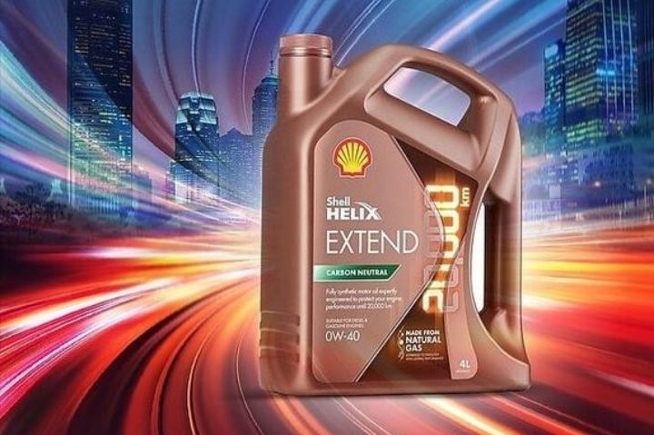 Shell helix EXTEND 0w-40 oli mobil ORIGINAL CARBON NATURAL kemasan ...