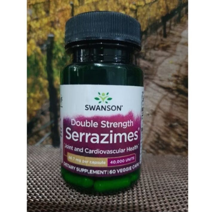 Serrazimes 40,000 units 60 veggie capsules Double Strength EXPIRY ...