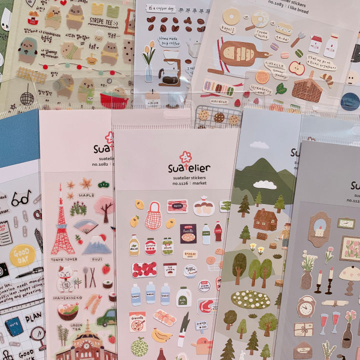 Korean Import Original Suatelier Daily Stickers Scrapbooking Diy ...