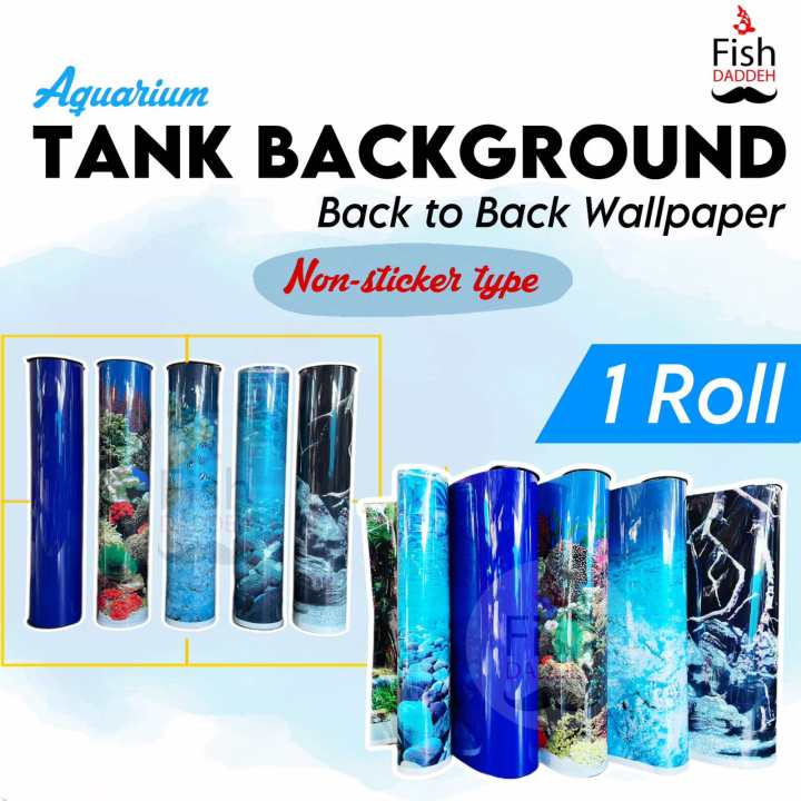 [1 ROLL] Aquarium Tank Background Wallpaper (Back to back) | Lazada PH