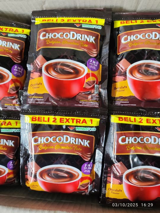 Chocodrink Belgian Chocolate Taste minuman chocolate (renceng) | Lazada ...