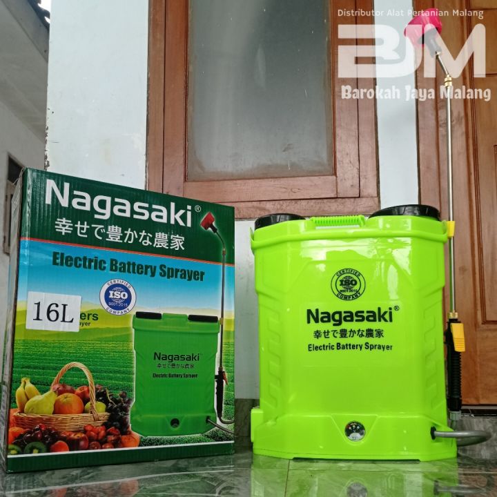 tangki sprayer elektrik nagasaki 16 liter/ sprayer elektrik / tangki ...