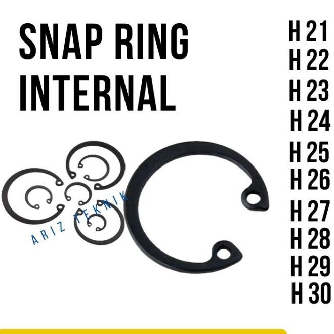 Snap Ring Internal Circlip Retaining Klip Pengunci Type H Tersedia H21 ...