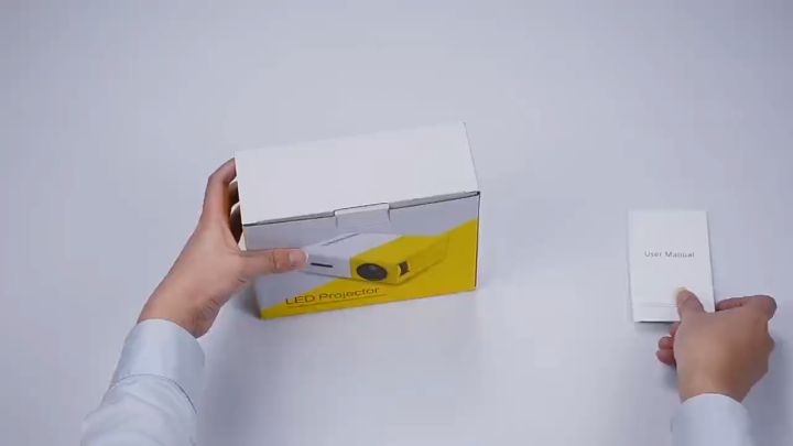 YG-300 600 Lumens Mini Portable Projector (Yellow/White) | Lazada PH