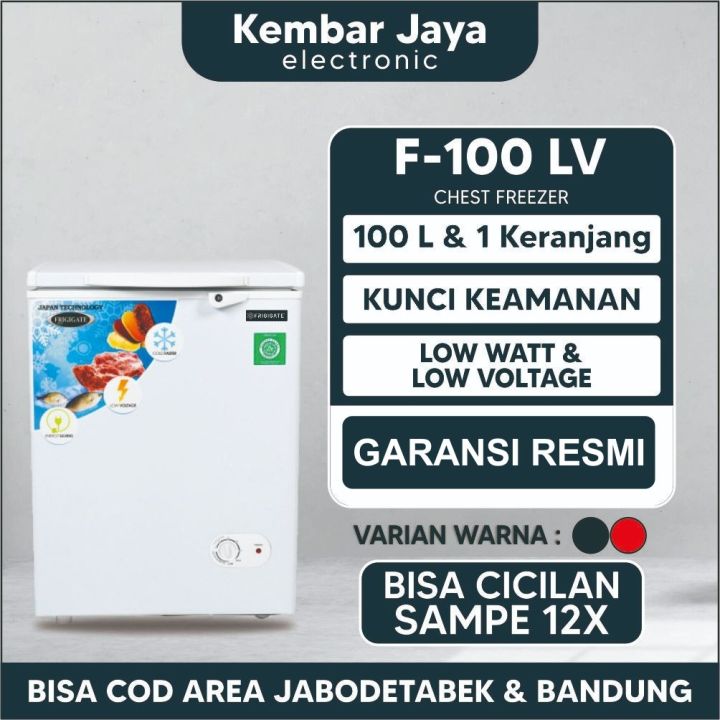 Frigigate Chest Freezer F100 Lemari Pembeku 100 Liter Low Volt | Lazada ...