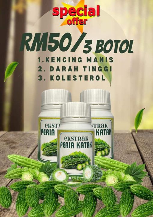 🔥 PROMOSI 3 BOTOL RM50🔥KAPSUL PERIA KATAK ASLI . | Lazada