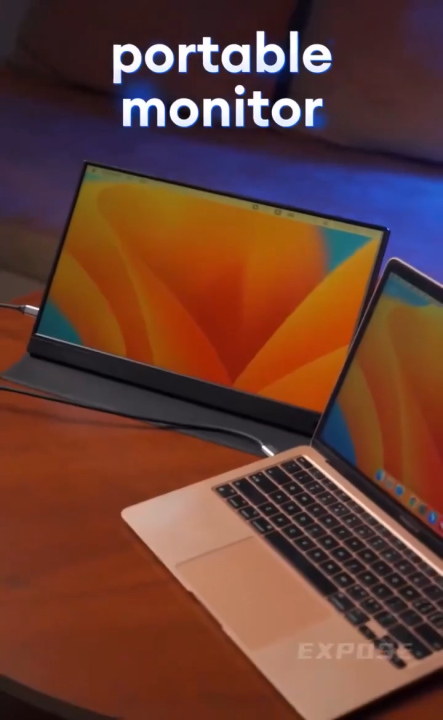 EXPOSE Portable Monitor Touchable Screen for laptop 15.6 inch 4K UHD ...