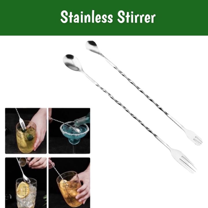 Stainless Stirrer Double Head For Milk Tea / Coffee / And Etc | Lazada PH