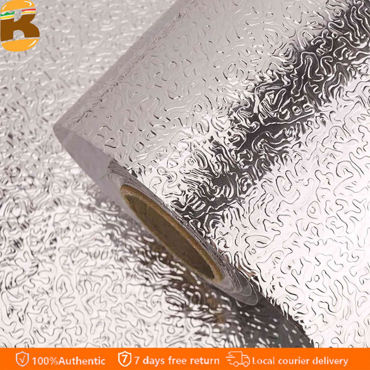 Kitchen Backsplash Sticker Waterproof Aluminum Foil Stickers,Self ...