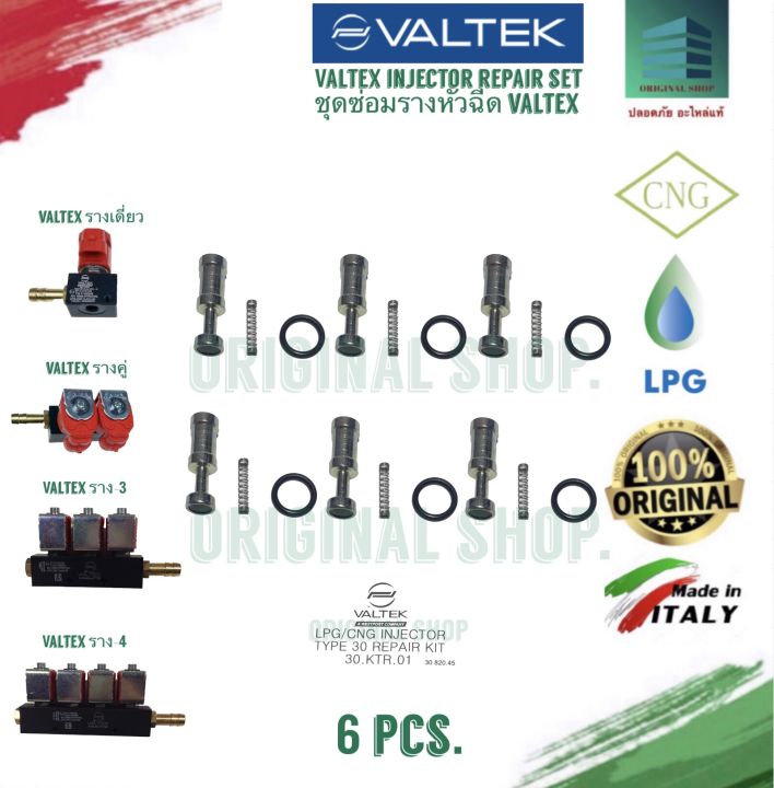Valtex Injector Repair Set ชุดซ่อมรางหัวฉีด วาวล์เทกซ์ 6 pcs. | Lazada ...