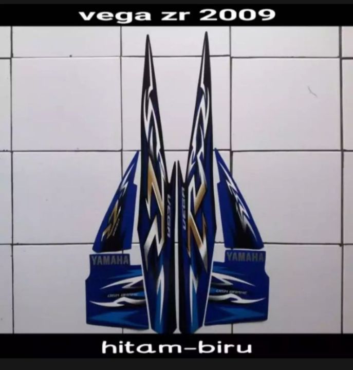 STIKER STRIPING FULLSET LIS LIST BODY MOTOR YAMAHA VEGA ZR TAHUN 2009 ...