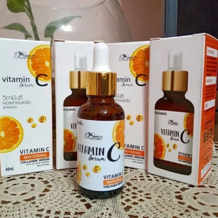 Perfect Skin Lady Vitamin C Serum 40ml. ปรับสีผิวให้ขาวขึ้นอย่างสมดุล ...