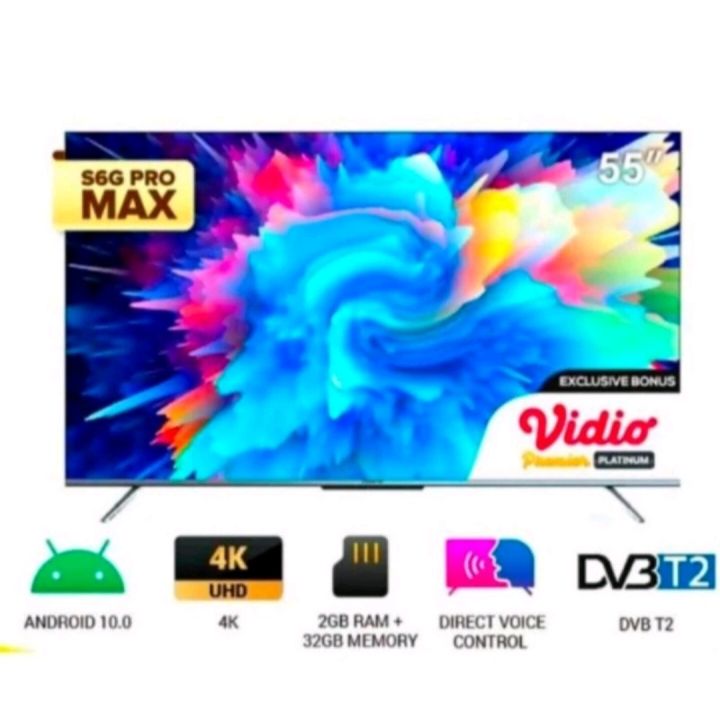 Coocaa 55s6g Pro Max Smart LED TV 55 inch Android 10 4k UHD Garansi ...