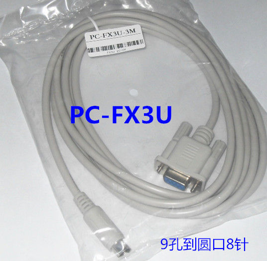 Mitsubishi FX3U Series PLC การเขียนโปรแกรมสาย PC-FX3U 3m 5m 10m RS232 ...