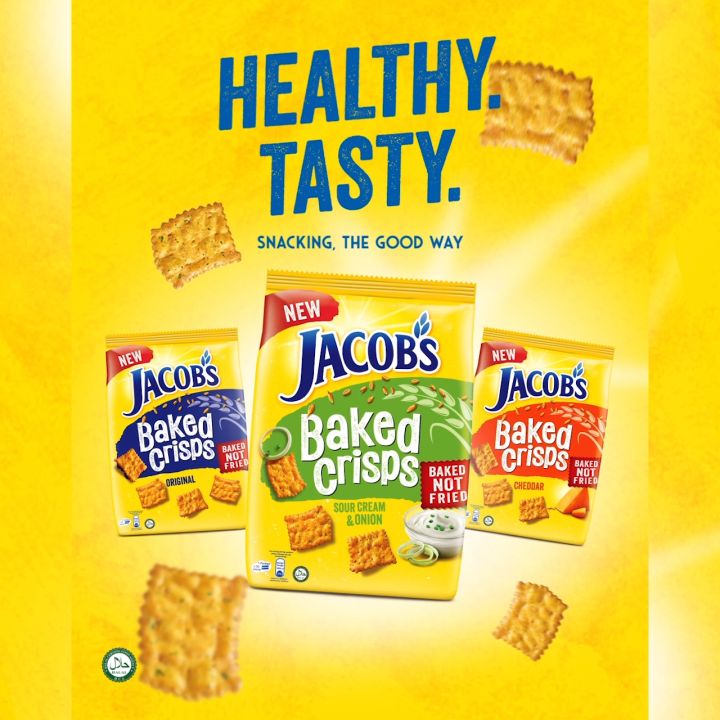 [Bundle of 6] Jacob's Baked Crisps Cracker Small Pack [Original/ Sour ...