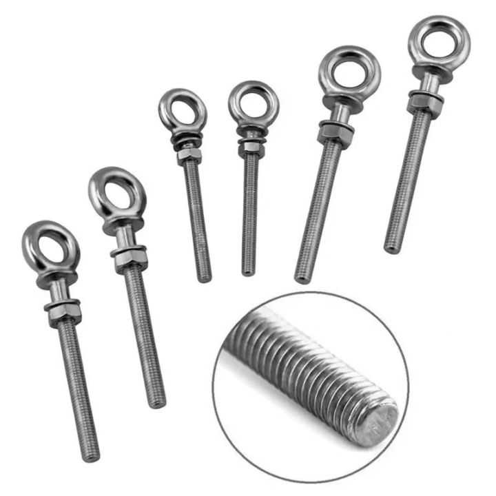 Stainless steel 316 ring screws Long ring bolts Welded-free integral ...