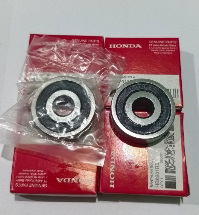 2 buah bearing roda depan 6201 untuk motor Honda beat Vario Scoopy ...