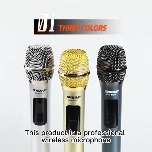 Shure Professional Dynamic Wireless Microphone ( Beta 60-70-80 Pro ...